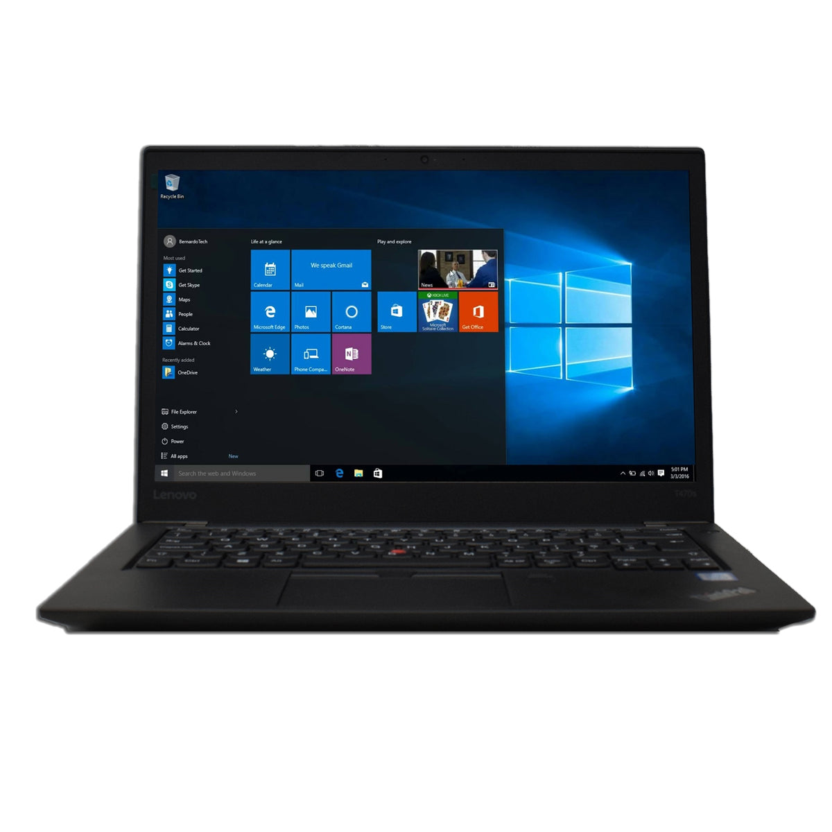 PREMIUM REFURBISHED Lenovo ThinkPad T470 Intel Core i5-7200U 7th Gen L ...